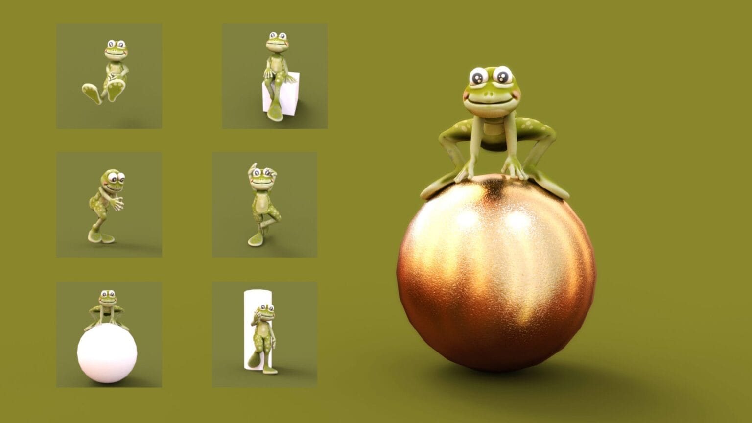 Funny Frog Poses – 3D SHARDS – Quality Daz3D Assets