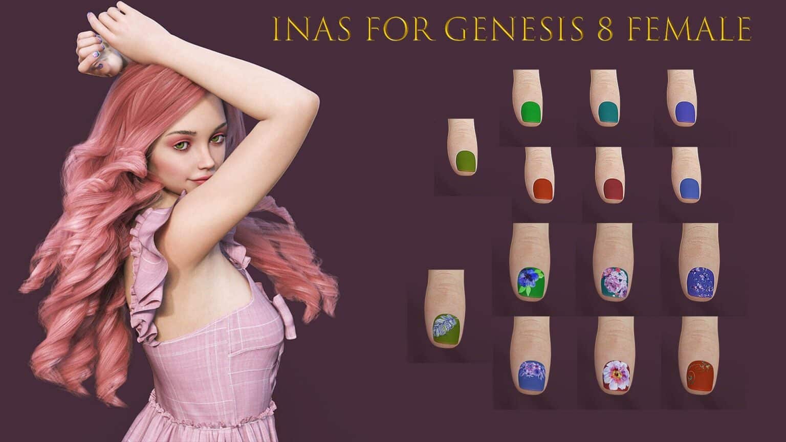 Inas For Genesis 8 Female – 3D SHARDS – Quality Daz3D Assets