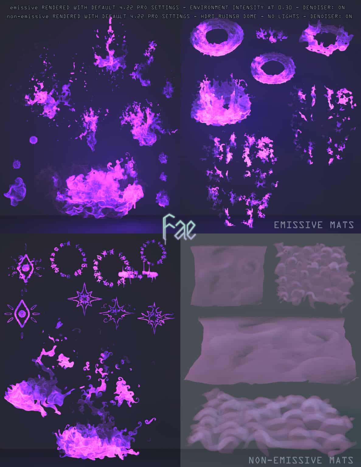 Summonings SFX Prop Set – 3D SHARDS – Quality Daz Studio Assets