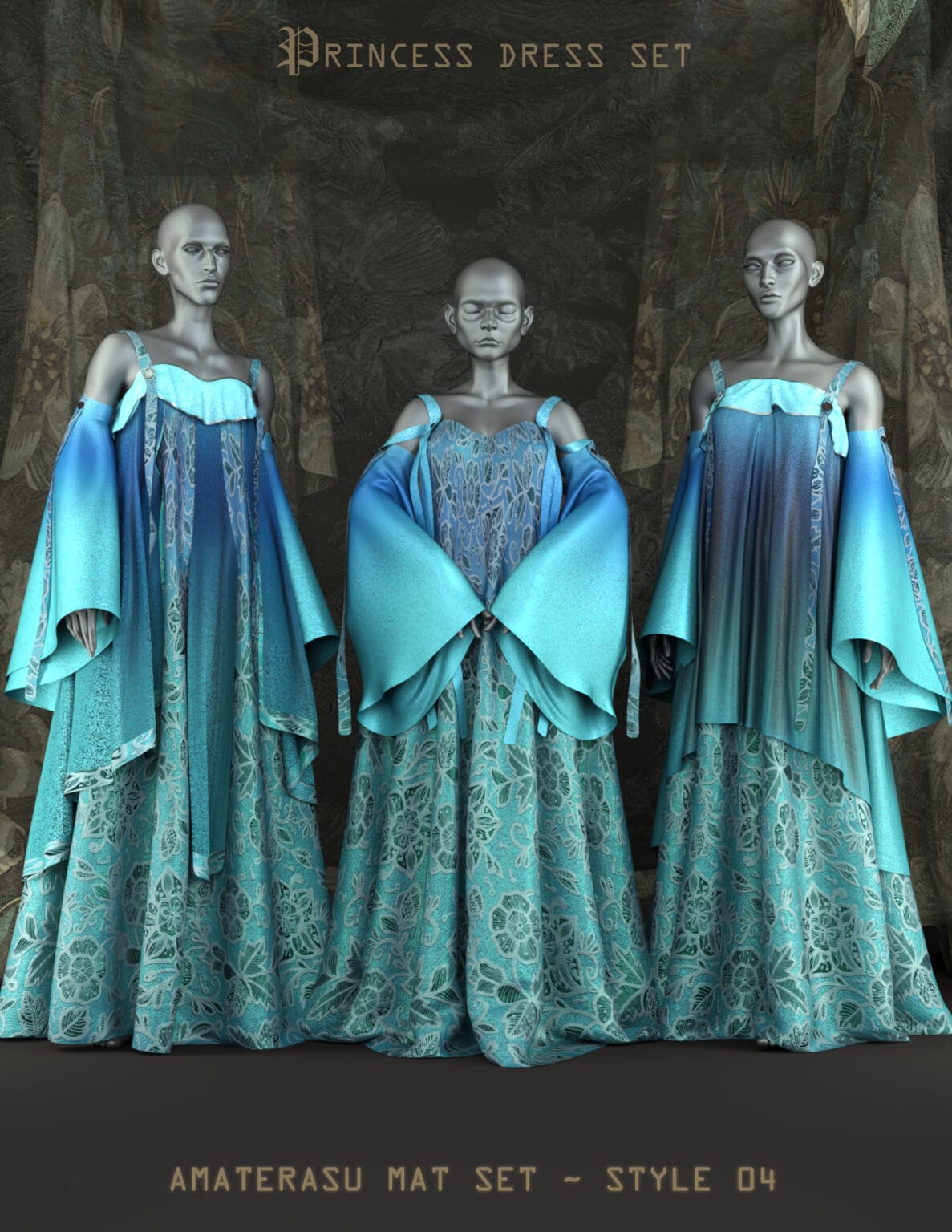 Princess Dress Velvet & Silk Textures