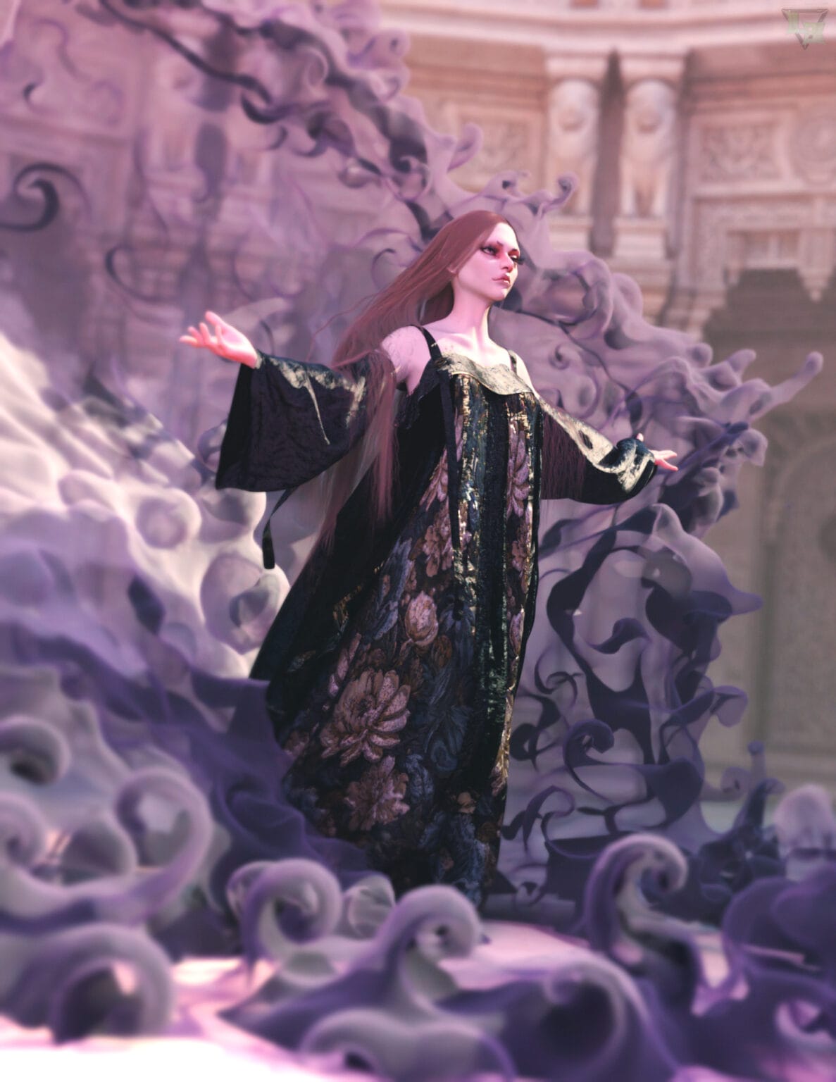 Princess Dress Velvet & Silk Textures