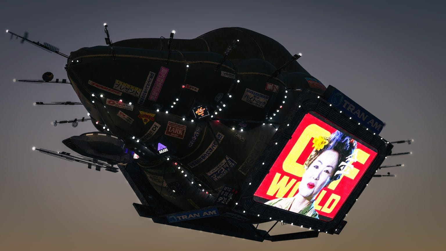 Off World Blimp 3D Model for Daz Studio