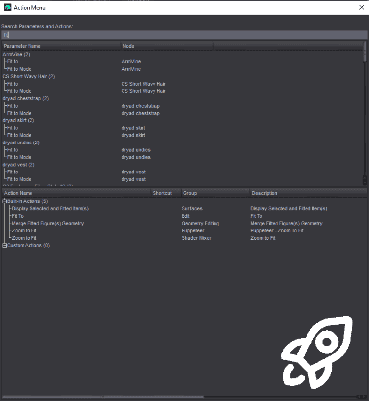 Action Menu | 3D SHARDS - Quality Daz3D Assets